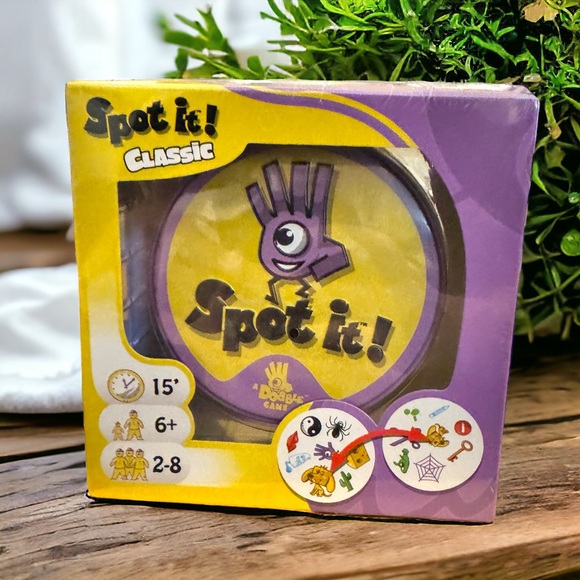 Asmodee | Toys | Spot It Classic Card Game Fastpaced Fun For The Whole ...